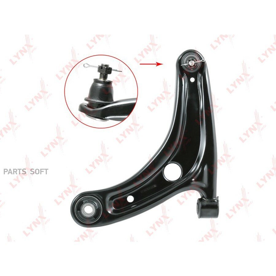 LYNXAUTO C5131L Рычаг нижний L / Перед. подв. HONDA Jazz(GD) 1.2-1.5 02-08 ()