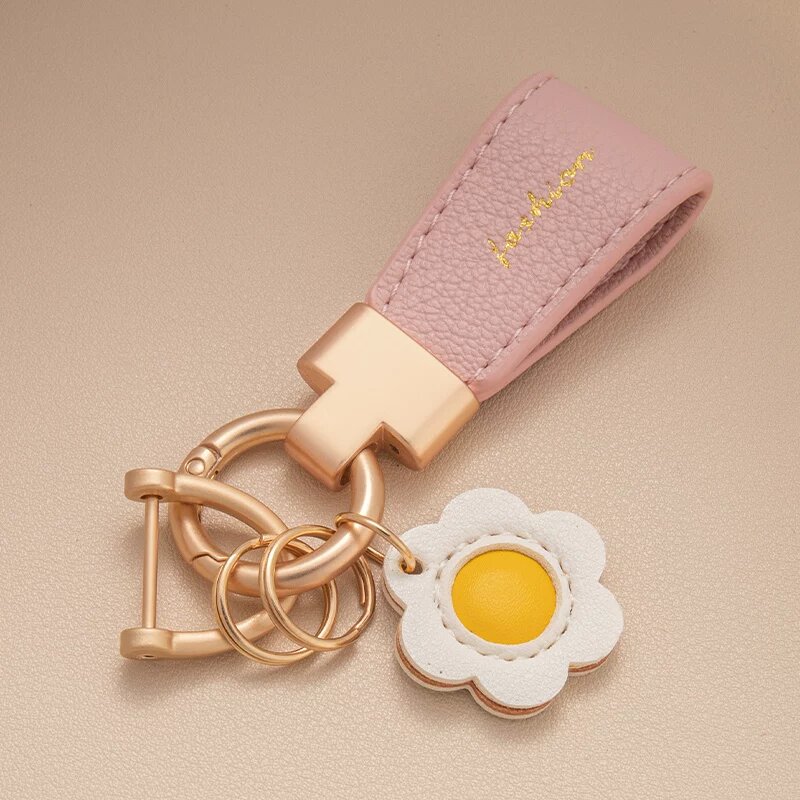 Брелок для ключей для женщин, изысканный, простой, персонализированный, креативный, милый кулон, аксессуар, украшение,