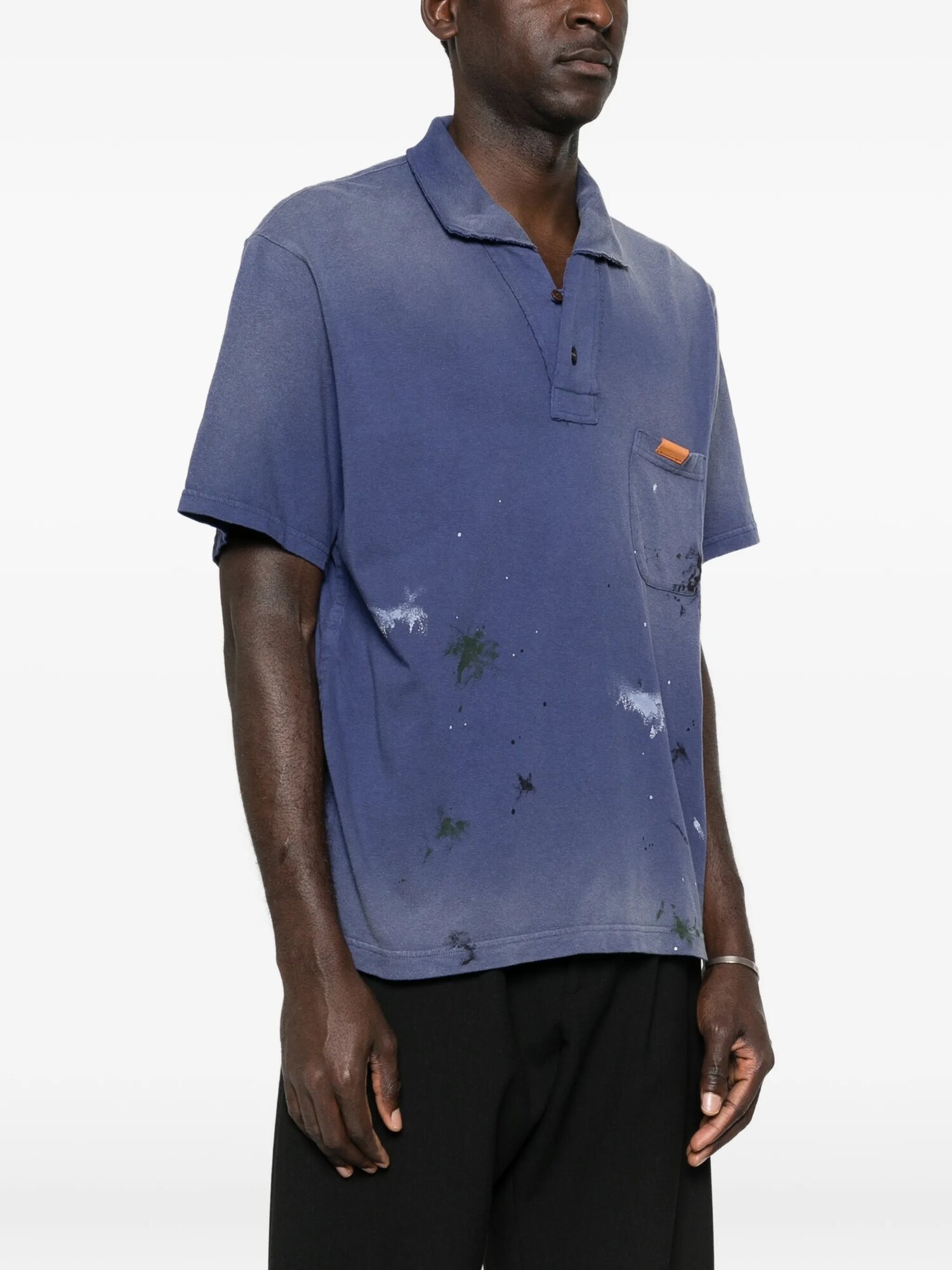 Рубашка Khoki Buttoned pocket polo shirt, размер 50, blue — фото 1