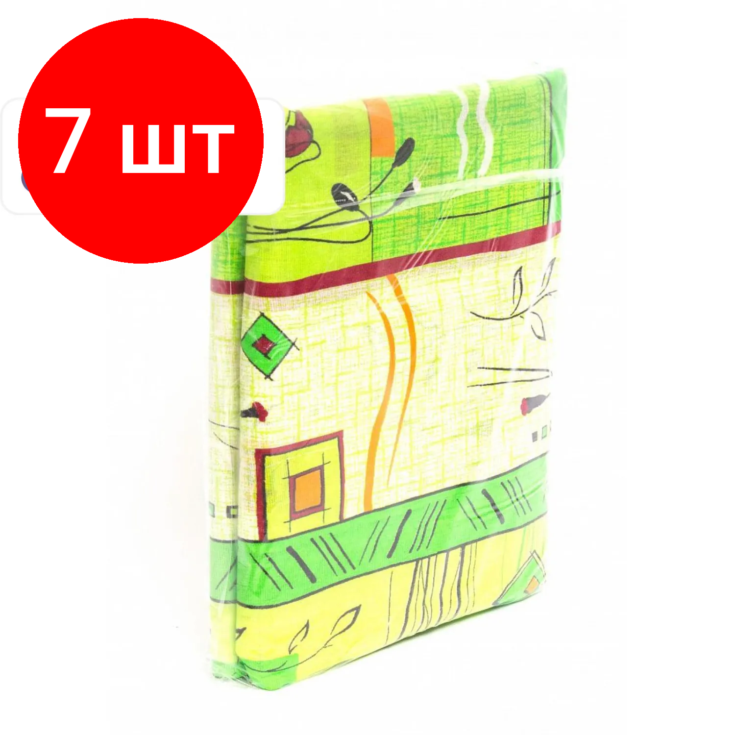 Комплект 7 штук, Постельное белье 1 сп микрофибра 65 г/м2 (нав.70х70) ассортимент