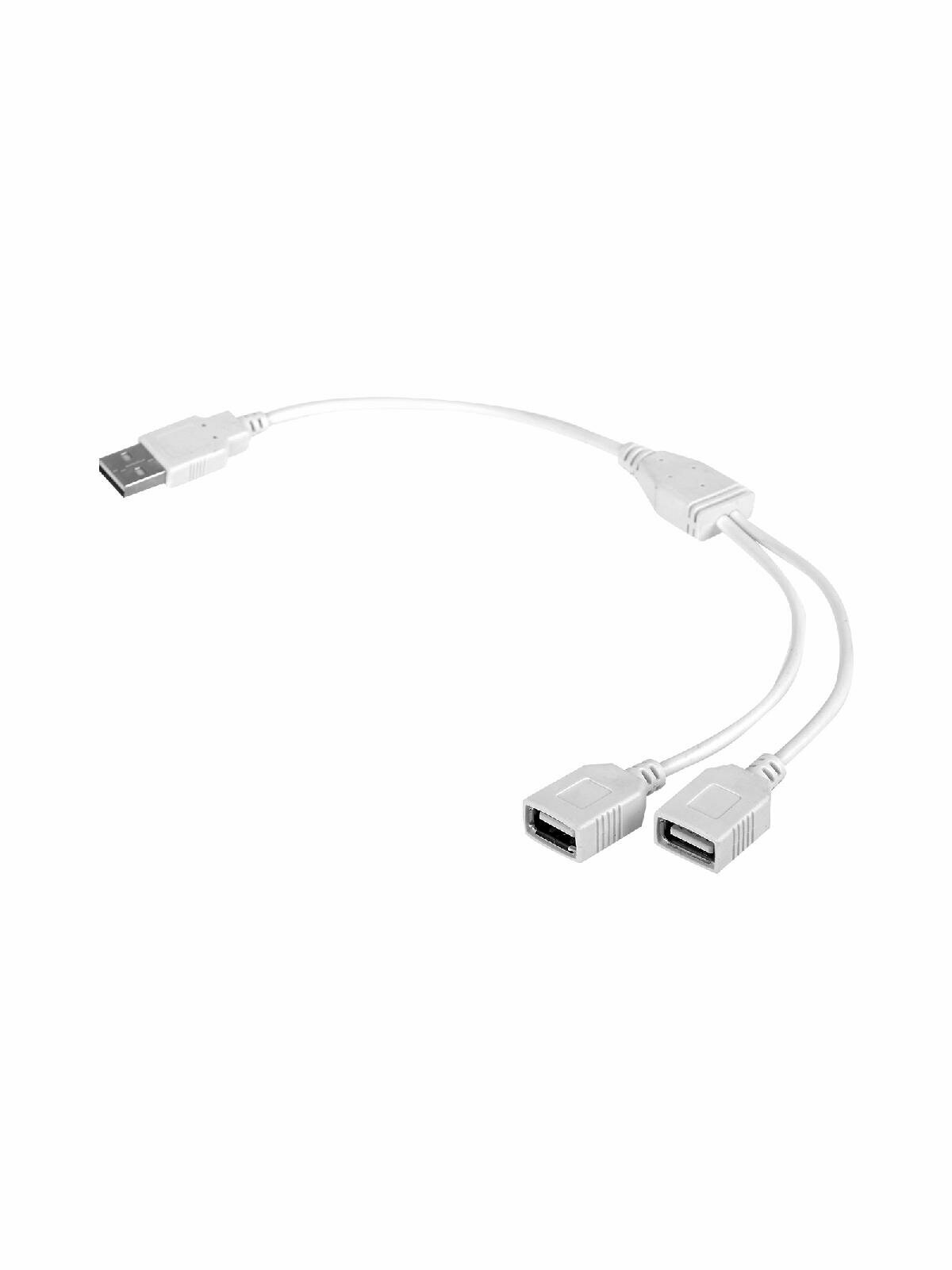 Удлинительный кабель USB от мужчины до 2 женщин, кабель-разветвитель USB Y для автомобиля, ноутбуков