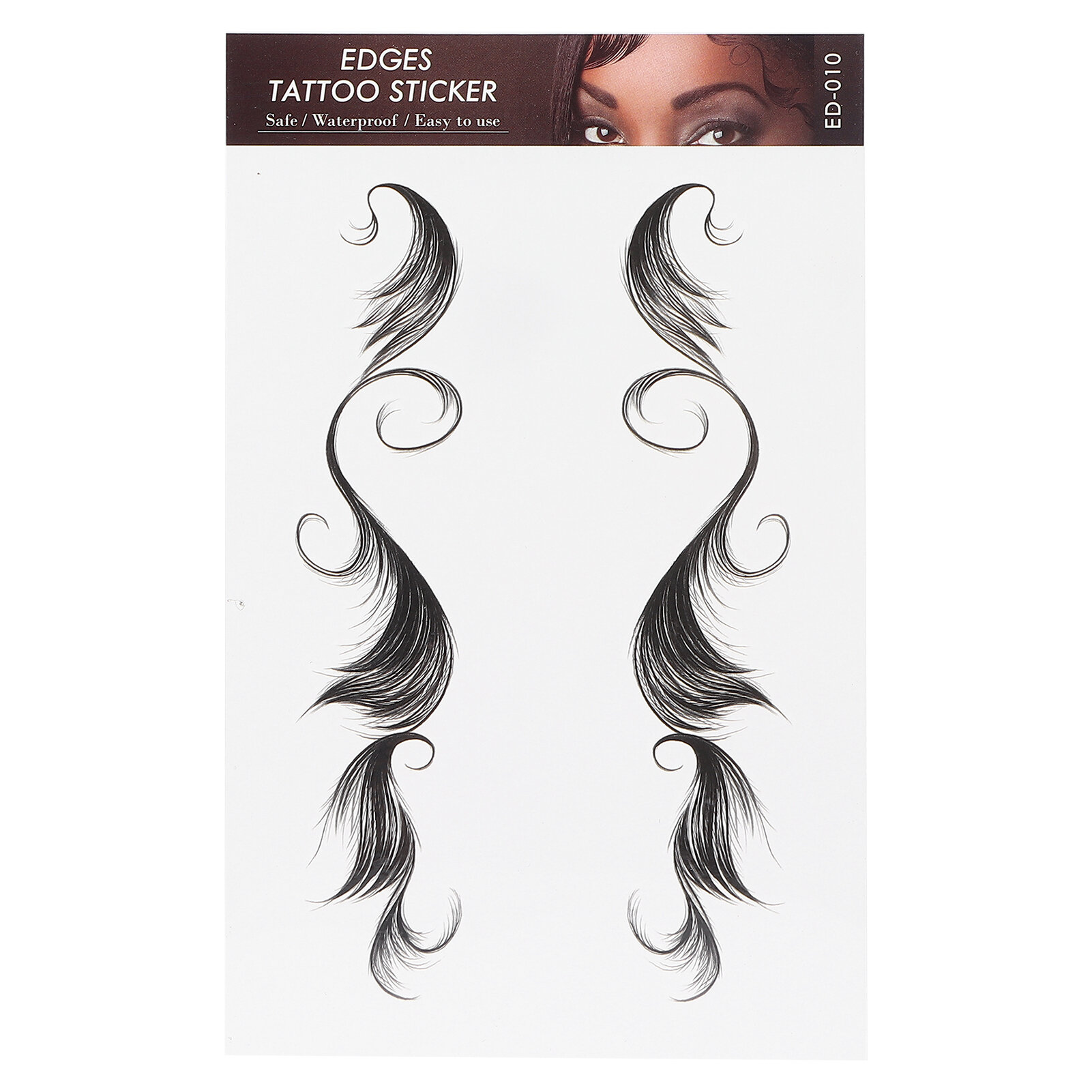 Водонепроницаемая фальшивая наклейка на волосы натуральные волосы татуировка волос тату