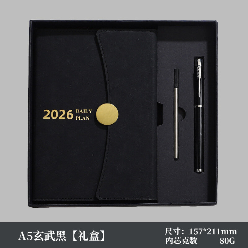 A52026 Испанский ежедневник на 365 дней, ежедневный дневник, английский планировщик, подарочный набор