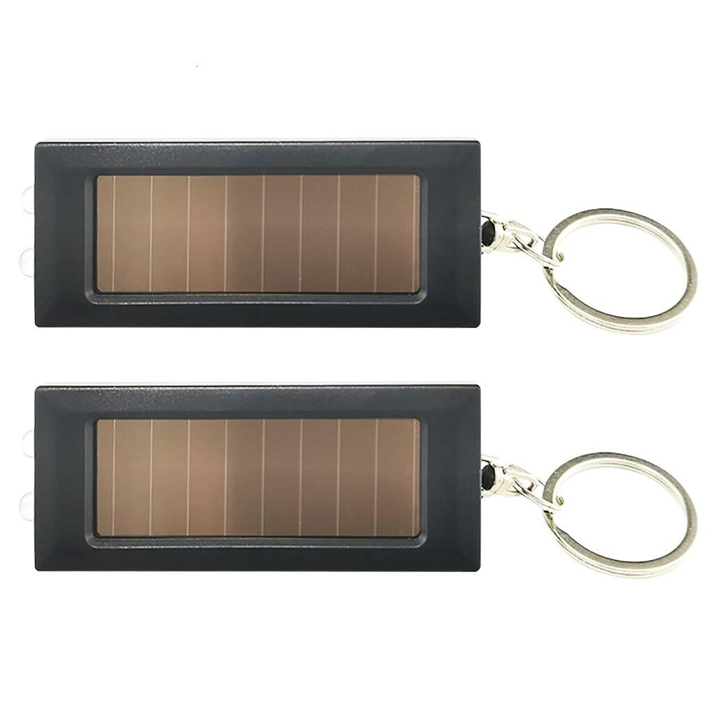 Светодиодный фонарик с солнечной зарядкой, Черная модель