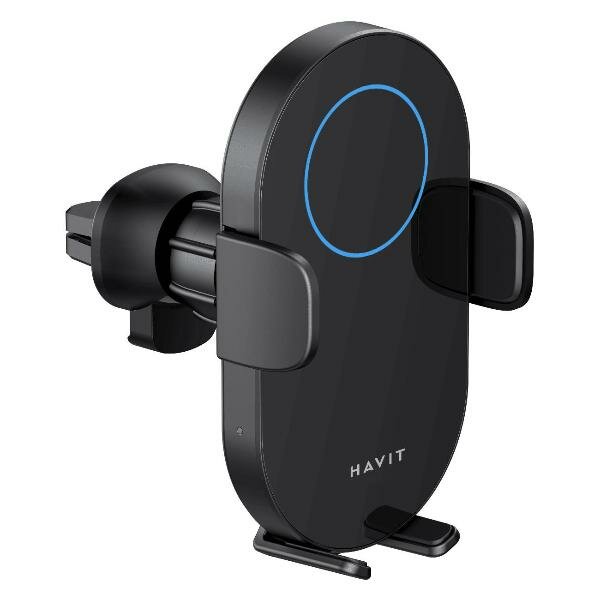 Держатель автомобильный для смартфонов с беспроводной зарядкой Havit HAV-W3018BK