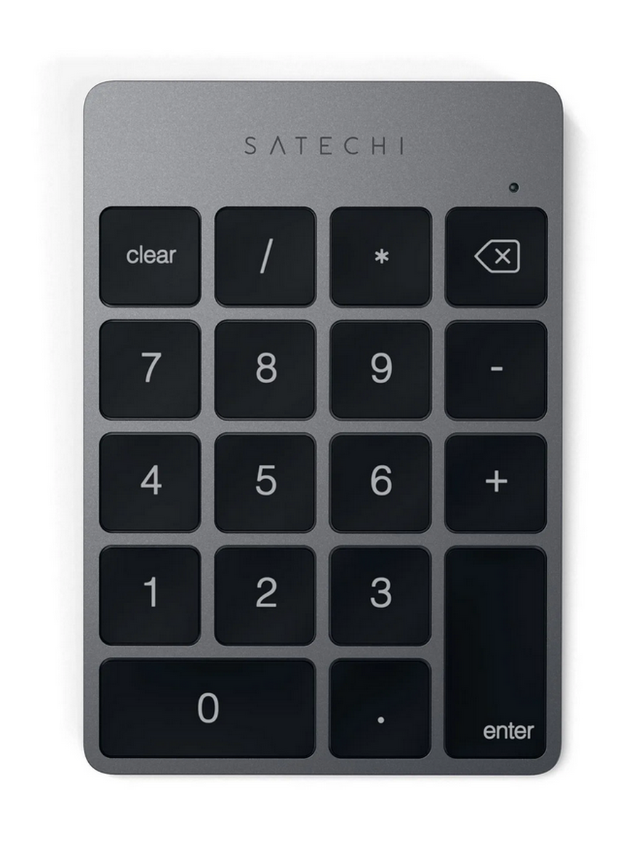 Блок клавиатуры Satechi ST-KSALKPM USB-C Slim Aluminum Numpad Серый космос RU