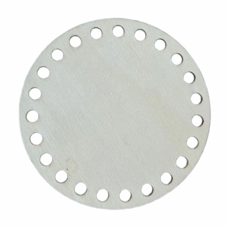 Коробка для хранения каркасной корзины DIY с перфорированным основанием из круглой древесной стружки-круглая 10 см