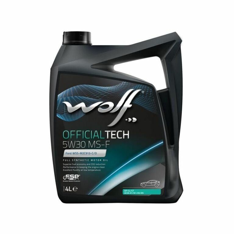 Масло моторное синтетика 5W30 Officialtech МS-F 4л WOLF, 8308710