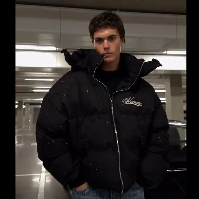 Куртка куртка зимняя женская со стразами