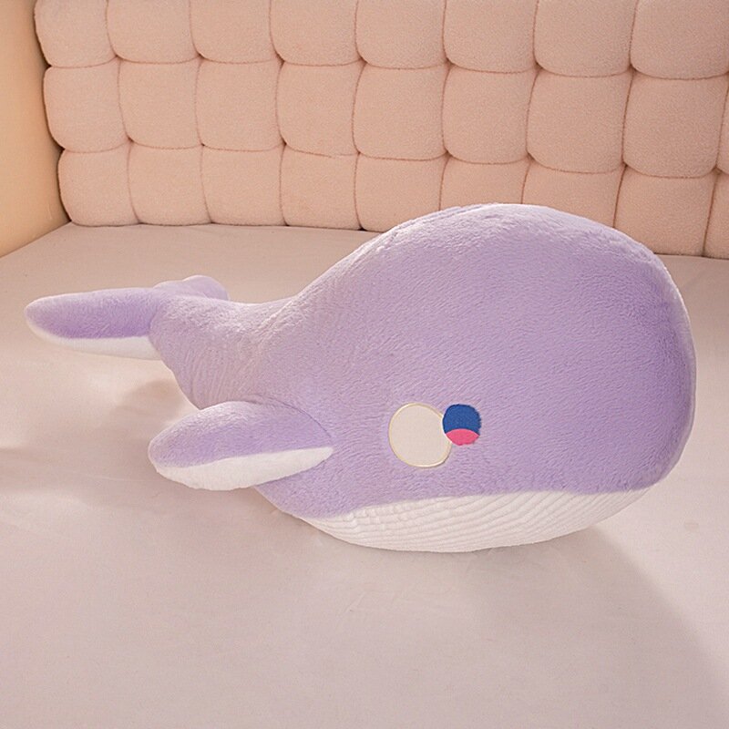 Мягкая и милая игрушка в виде розового кита, кукла-кит, распыляющая воду, длинная подушка для сна в виде дельфина