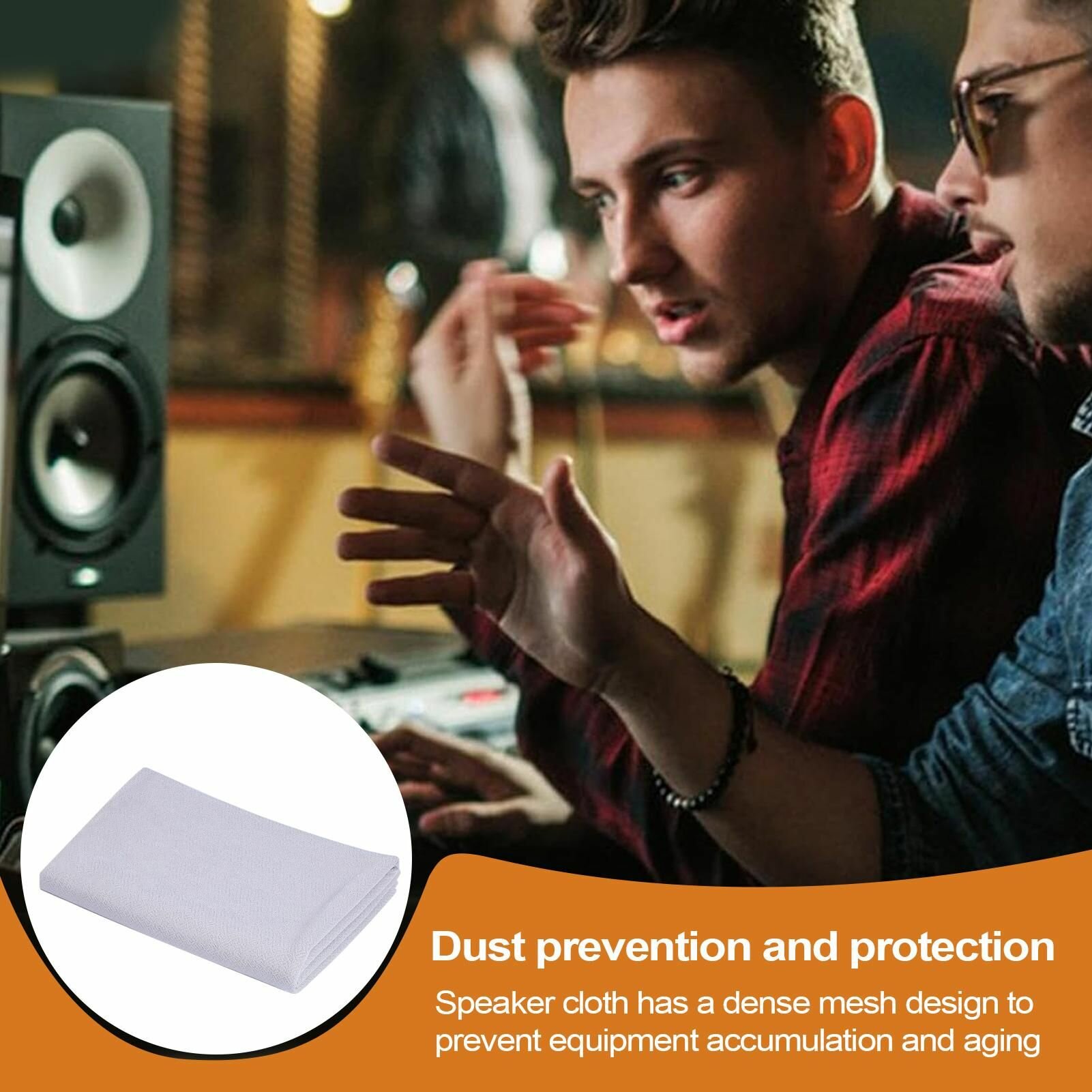 Сетчатая ткань динамика, дышащая акустическая звуковая коробка, пылезащитная стерео