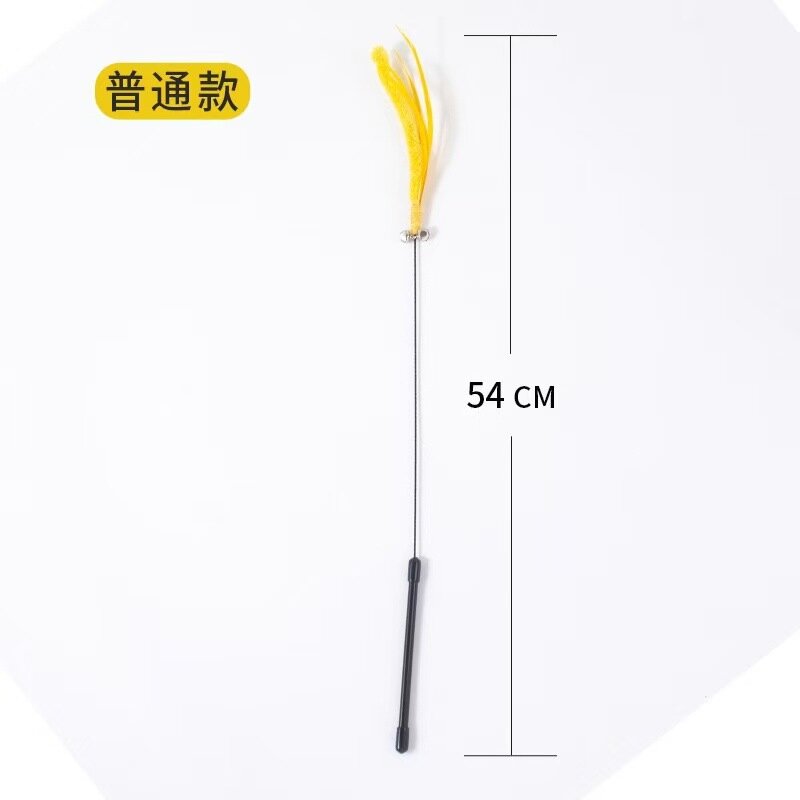 Игрушка для кошек, хвост собаки, трава, очень длинная удочка для кошек, перьевая удочка, стальная проволока, игрушка для кошек, перьевая удочка, гибкая, в наличии