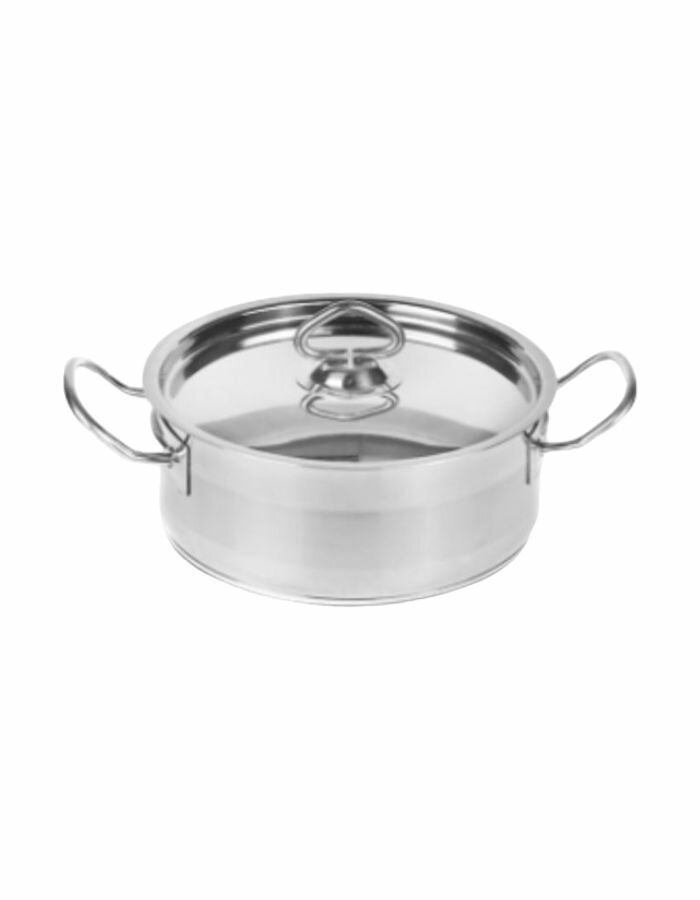 Кастрюля с крышкой Luxstahl, нержавеющая сталь, 3 л