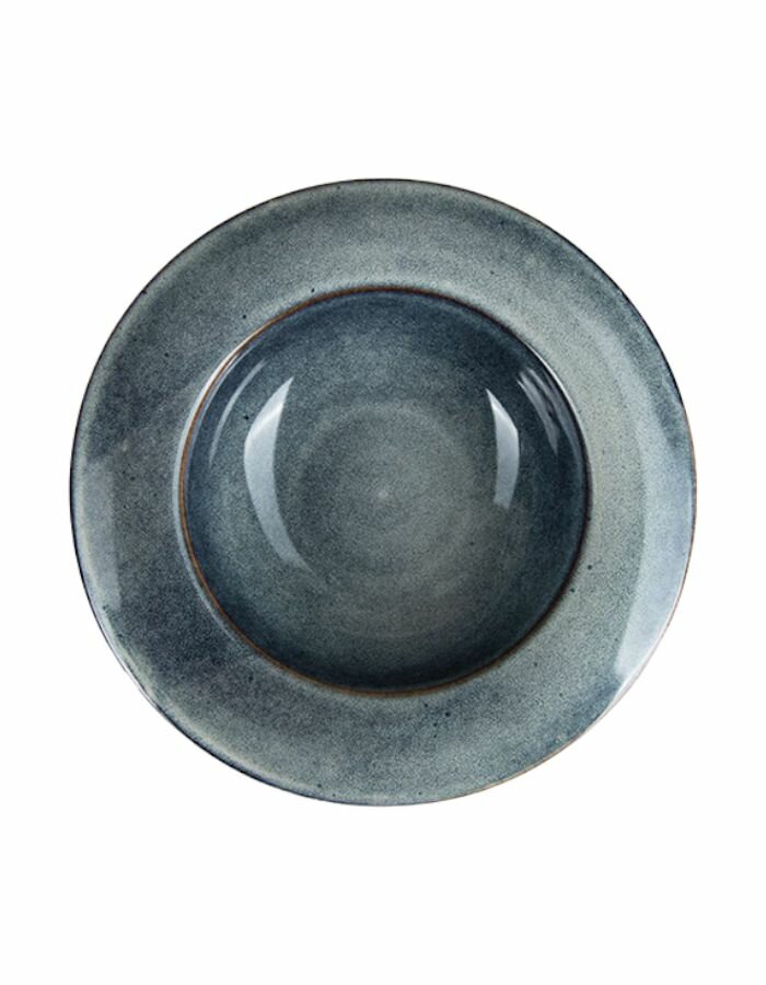 Тарелка для пасты Corone collezione d arte Celeste, фарфоровая, 21 см