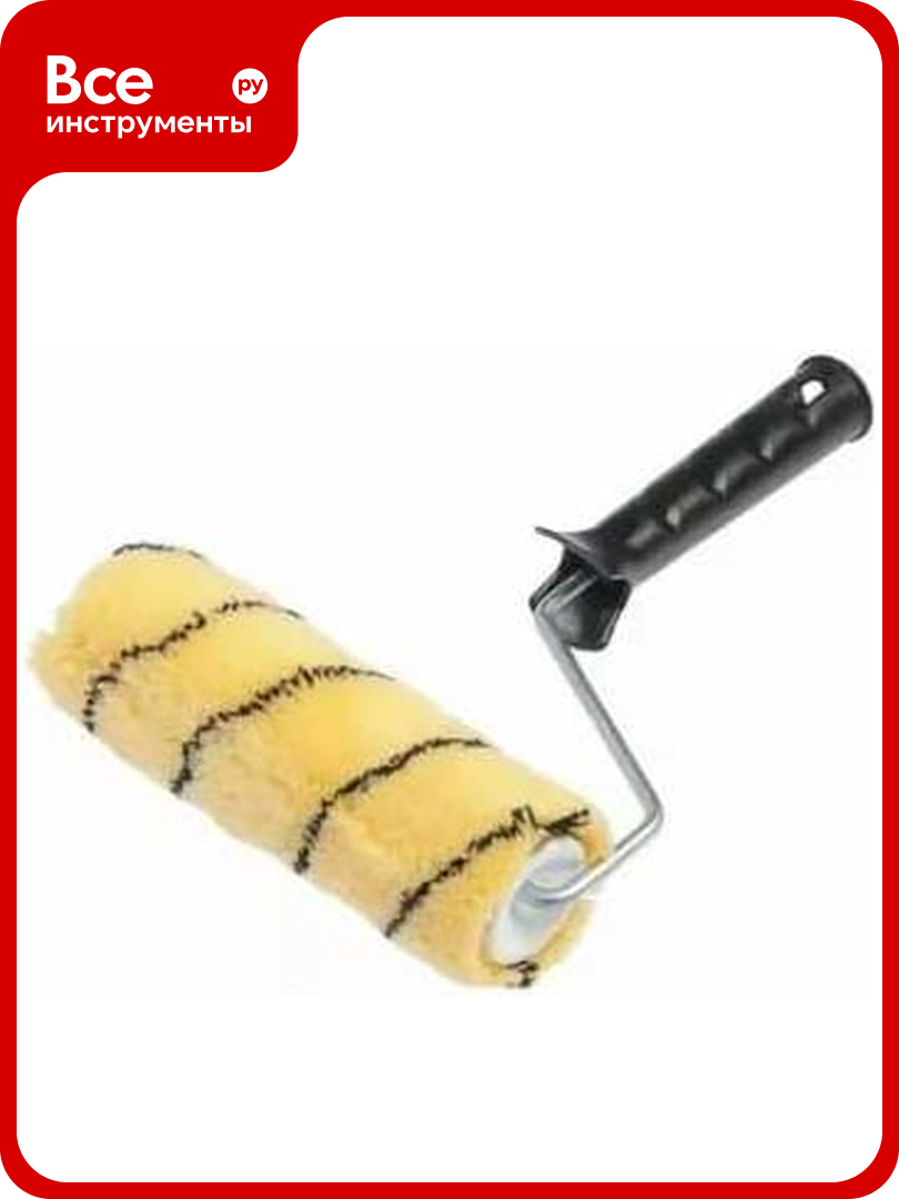 Валик ADMIRAL STARS полиэстер, 60 мм ADMIRAL COLORS черная ручка, бюгель 6 мм, ворс 11 мм 54411188