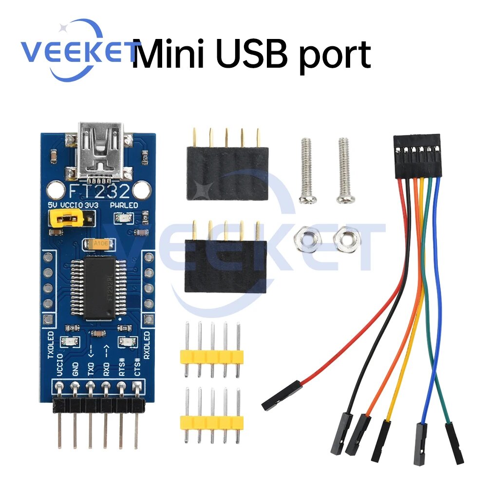 FTDI FT232RL USB к TTL Модуль Адаптер Mini USB