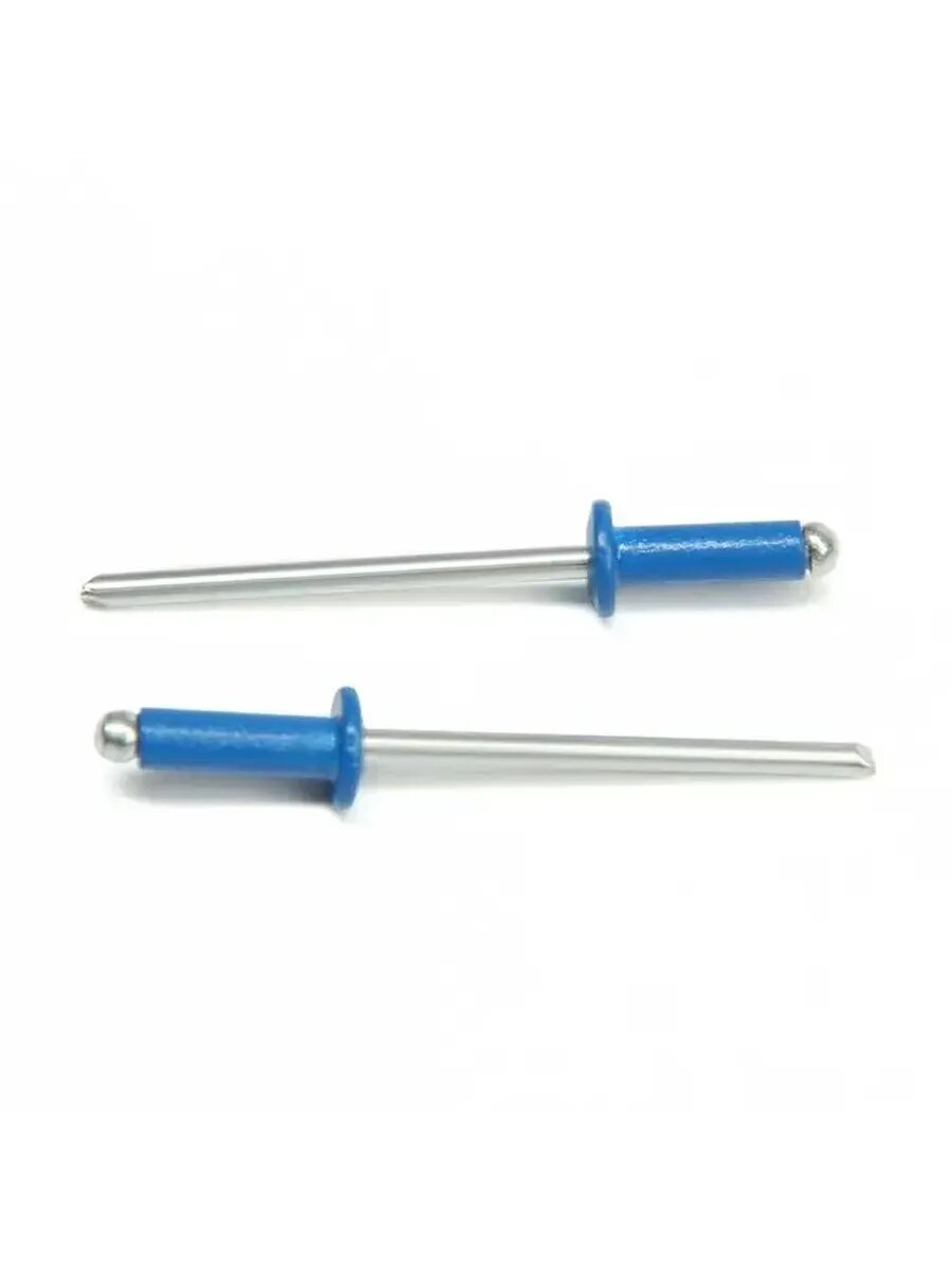 Набор синих алюминиево-стальных заклёпок для крепежа