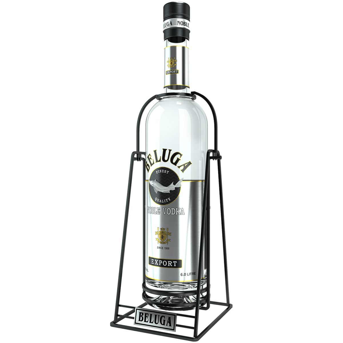Водка Beluga Noble 6 л в подарочной упаковке на качелях