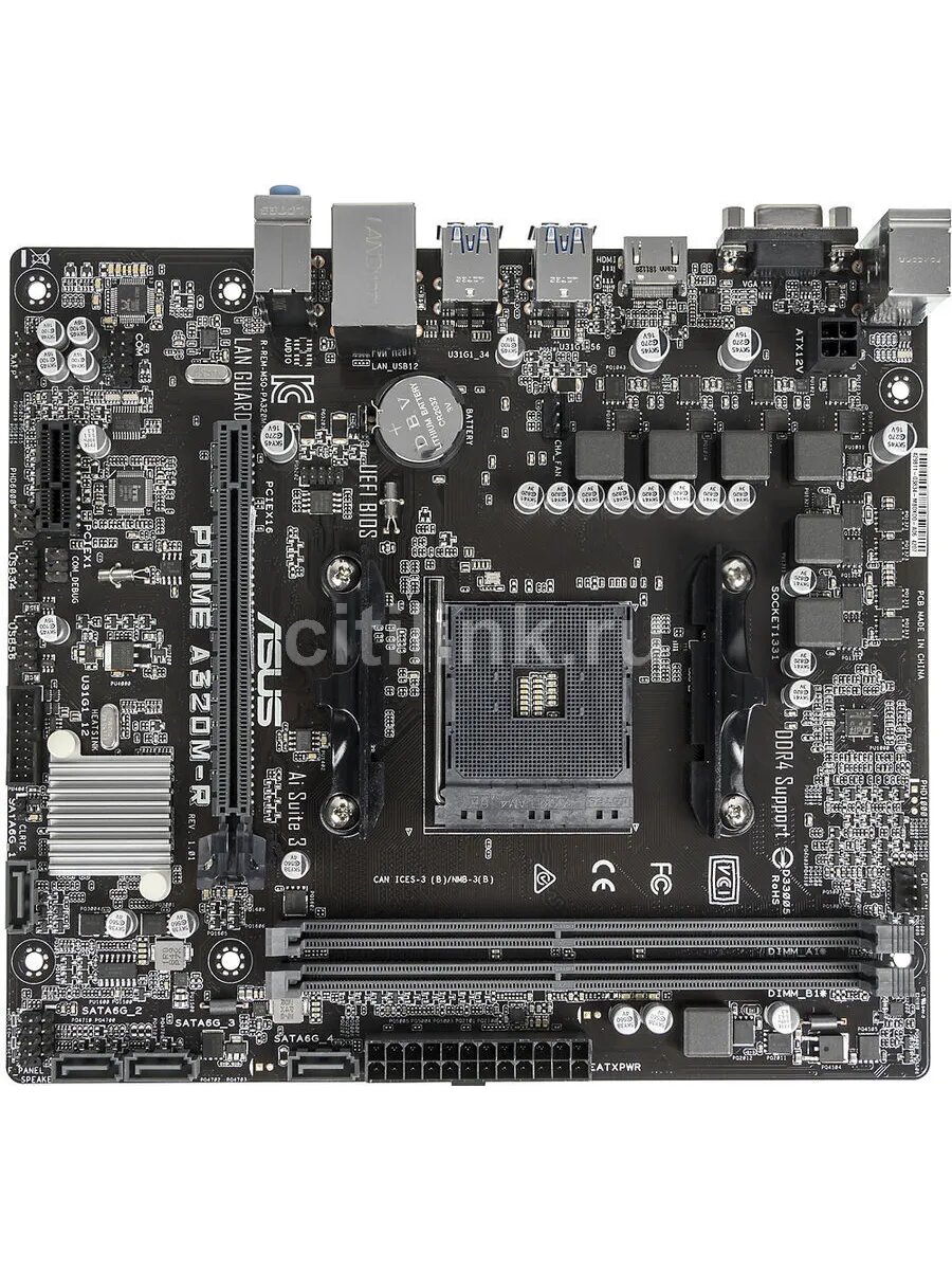 Материнская плата PRIME A320M-R-SI - AM4, DDR4