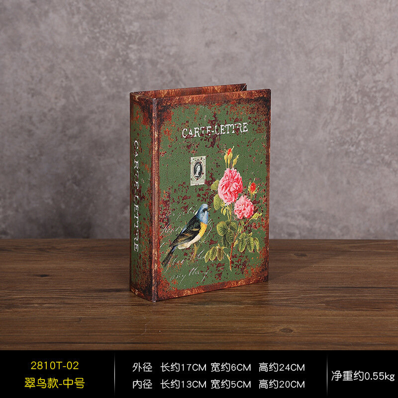 Имитация книги, модель книги для декора в кабинете, офисе, книжной полке, винтажная декоративная книга, реквизит для фотографии, ремесленная демонстрация