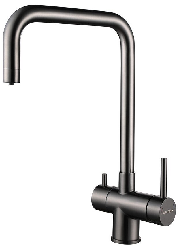 Смеситель для кухни Wetter, вороненая сталь, We213030-GM, Paulmark