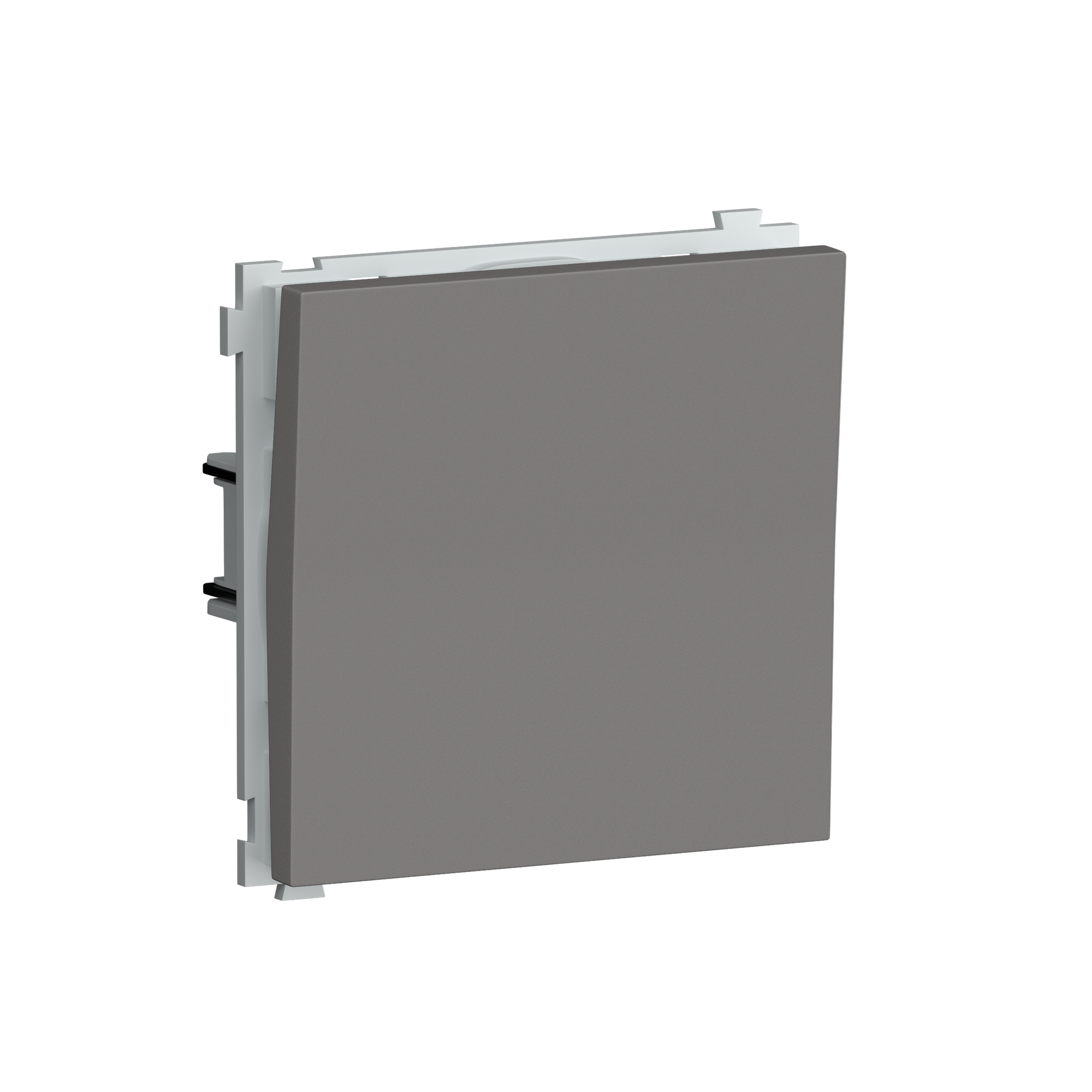 Кнопка звонка 1-клавишная 1н. о. 10A 250В, цвет матовый шоколад, серия R98, Donel