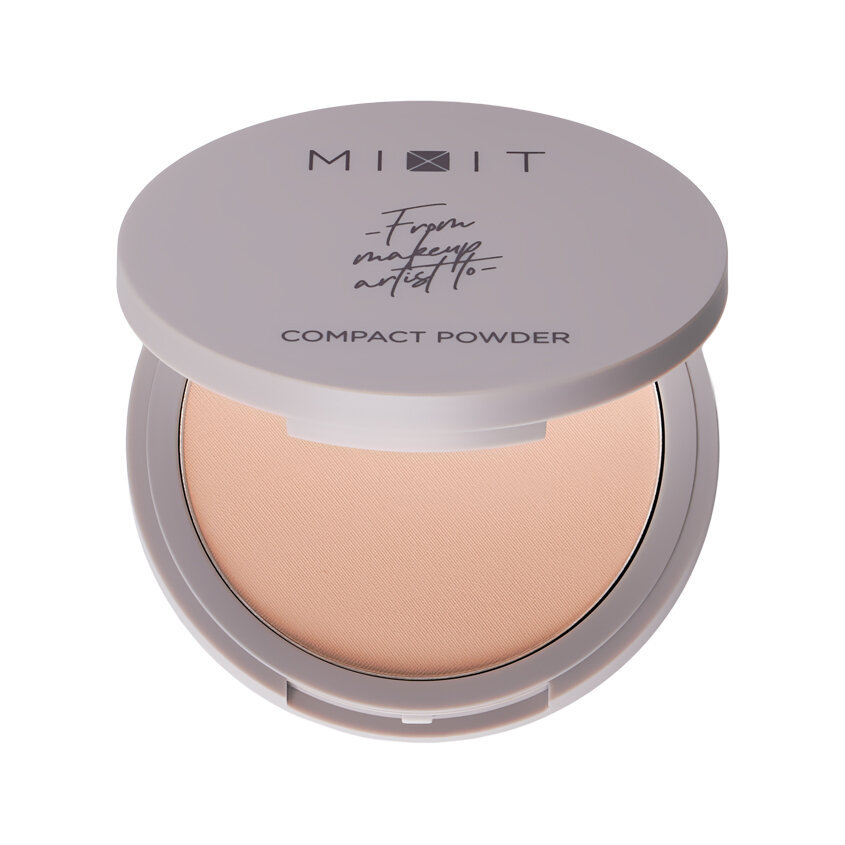 Пудра для лица MIXIT COMPACT POWDER компактная матирующая тон 02 Ivory