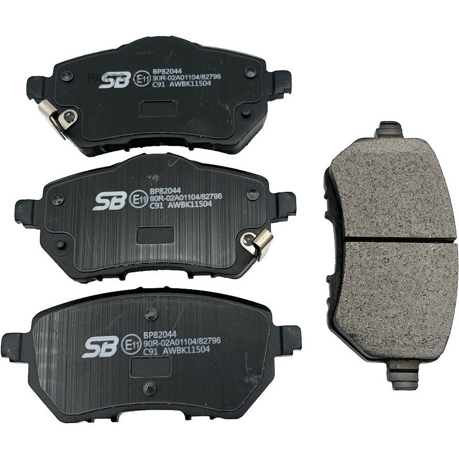 SB NAGAMOCHI BP82044 Колодки тормозные дисковые передние к-т Geely_Coolray SX11-A3 (2022-.) ()