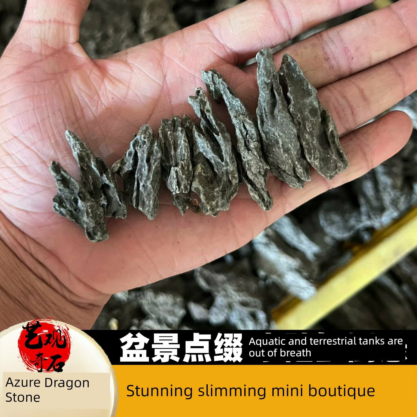 Натуральный камень Цинлун для аквариумного ландшафта, для аквариумов с водным и сухим биотопом, для инвертированных и