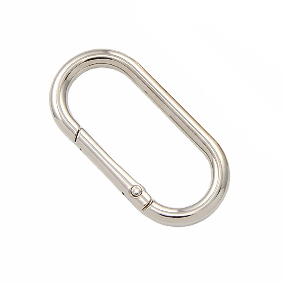Овальный карабин металлический Silvery 28mm-5pcs