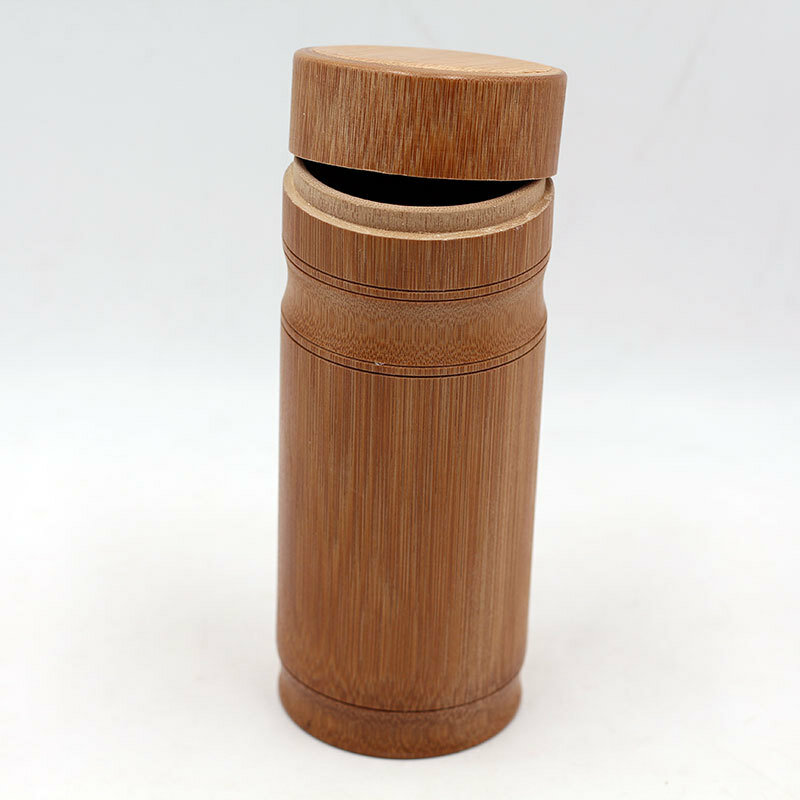 Бамбуковая чашка для чая, бамбуковые изделия, карбонизированная бамбуковая резьба, классическая высокая чашка, подарок для туристов, плетение из бамбука