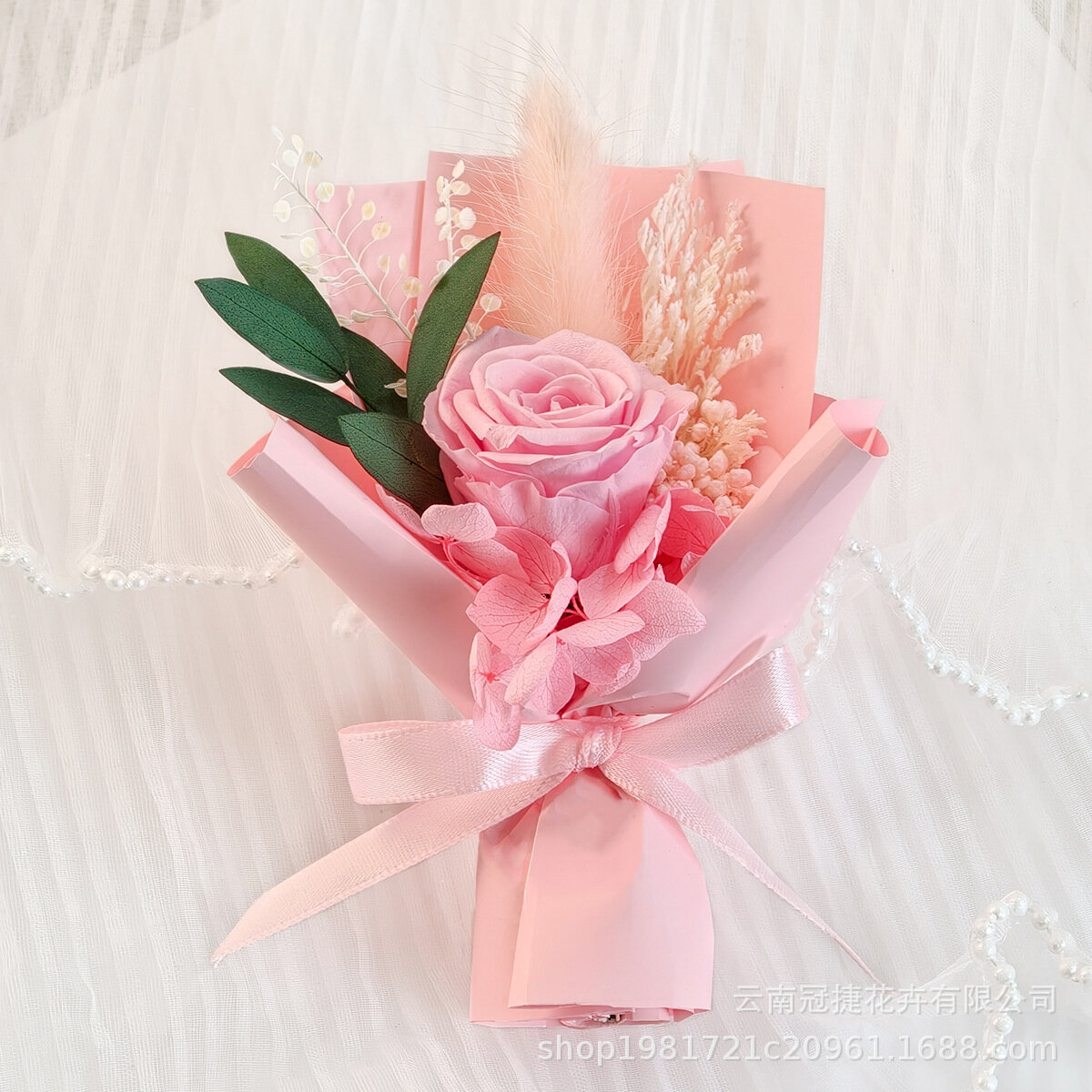 Засушенные розы, подарок на День матери, небольшой букет на День святого Валентина, букет из засушенных цветов, готовая подарочная коробка