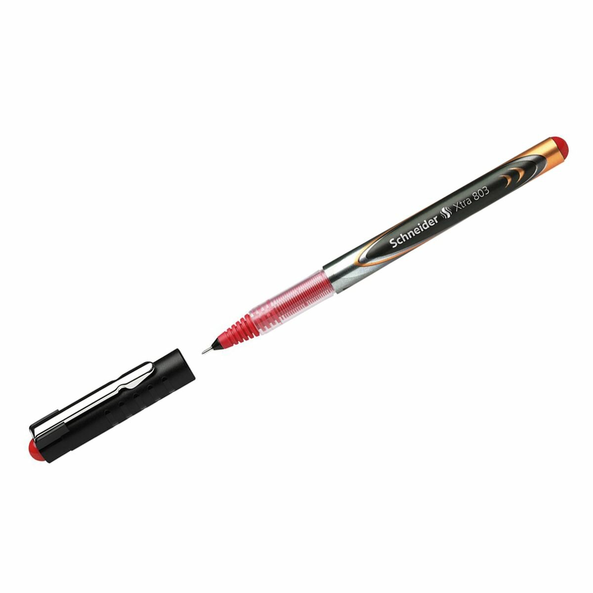 Ручка-роллер Schneider "Xtra 803" красная, 0,3мм, игольчатый пишущий узел, одноразовая