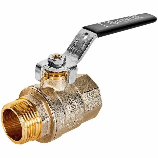 Кран шаровой STOUT полнопроходной ВР/НР ручка рычаг 1 SVB-0003-200025