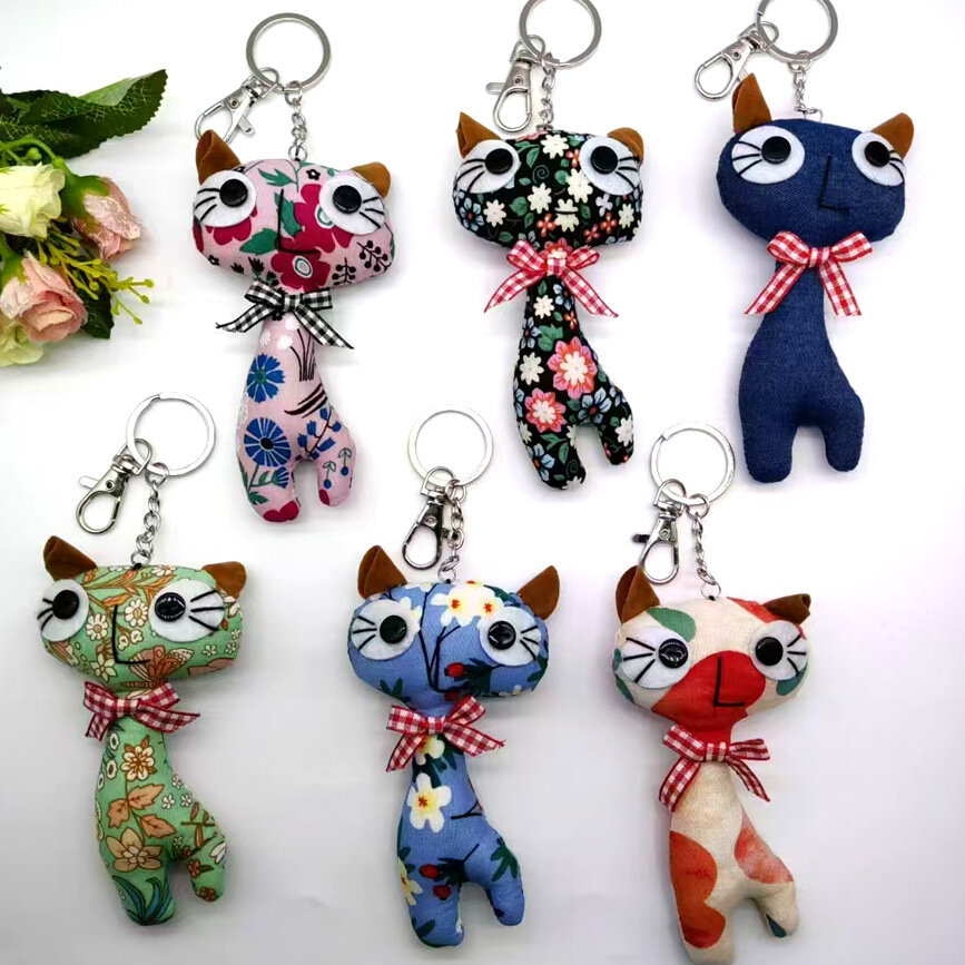 Год змеи талисман подвеска ручной работы игрушка кукла кукла галстук-бабочка кот_8-15 см (форма разных размеров)