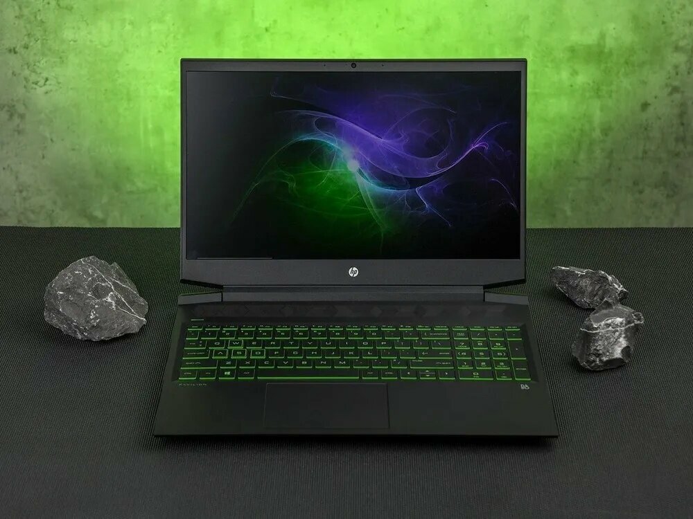 HP Pavilion Gaming Laptop 6 Игровой ноутбук 15.6", AMD Ryzen 7 4800H, RAM 16 ГБ, SSD, NVIDIA GeForce GTX 1650 (4 Гб), Windows Pro, черный, Русская раскладка
