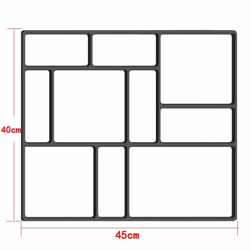 Новая формочка для цемента с рельефом для внутреннего двора, сада, огорода, бетонная плитка, камень для ступеней, DIY пластиковая форма