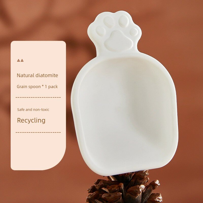 Ложка для корма для кошек, ложка для сушки из диатомита, крышка для консервированного корма, мерная ложка для корма для