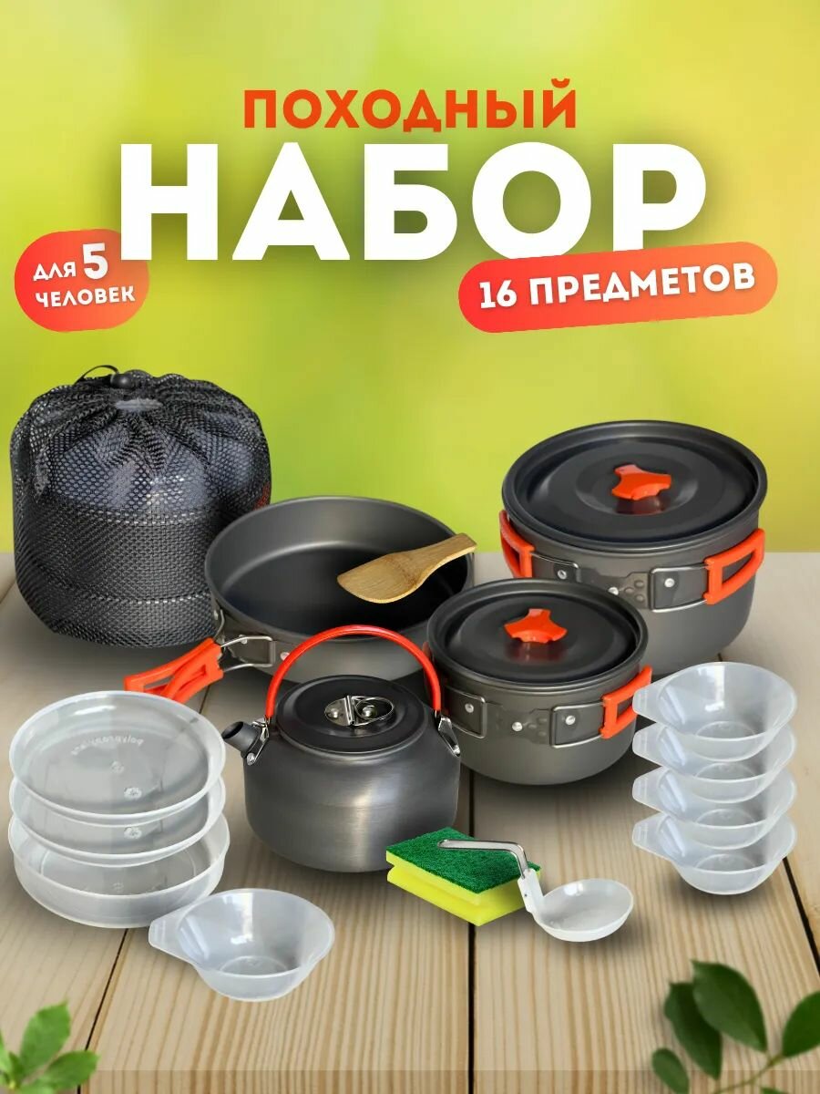 Набор столовых приборов для туристического кемпинга