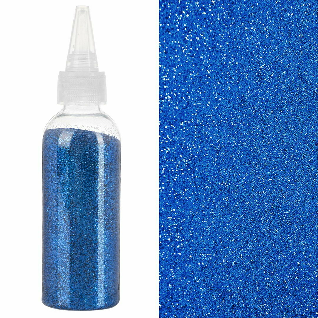 Глиттер Синий, 80 гр, вид: глиттер, цвет: синий, эффект: блестящий