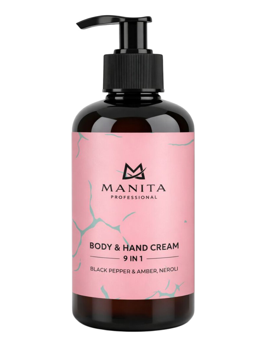 Manita Professional Парфюмированный крем для рук и тела / Black Pepper, Amber, Neroli, 300 мл