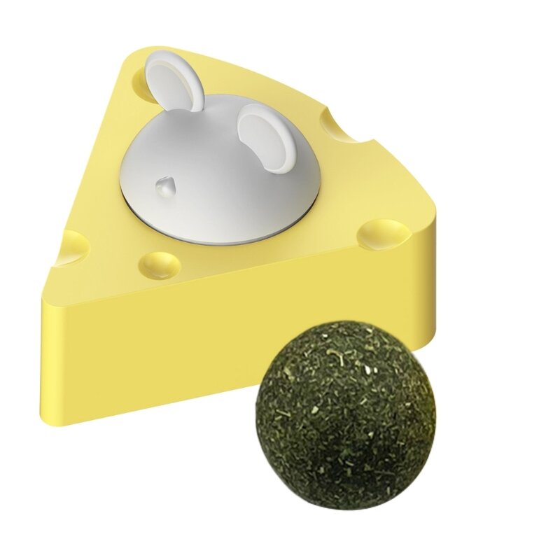 Cat Natural Catmint Ball Toy Stick on Wall Treat Здоровое Натуральное Средство для Удаления Волосяного Покрова, способствующее Перевариванию Кошачьих Закусок