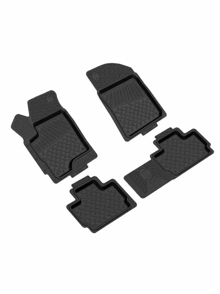 Коврики салона резиновые для а/м LADA (ВАЗ) LADA Classic Premium, (к-т, 4 шт.) / Rezkon / 1039005300