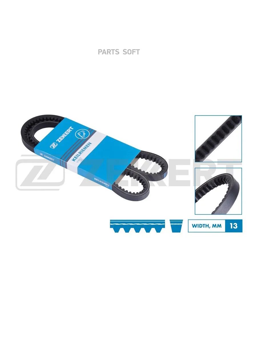 Ремень клиновой Hyundai Accent II-III 00- Elantra III 00- Getz 05- Coupe I-II 96-