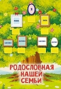 Книга "Родословная нашей семьи : плакат с наклейками"