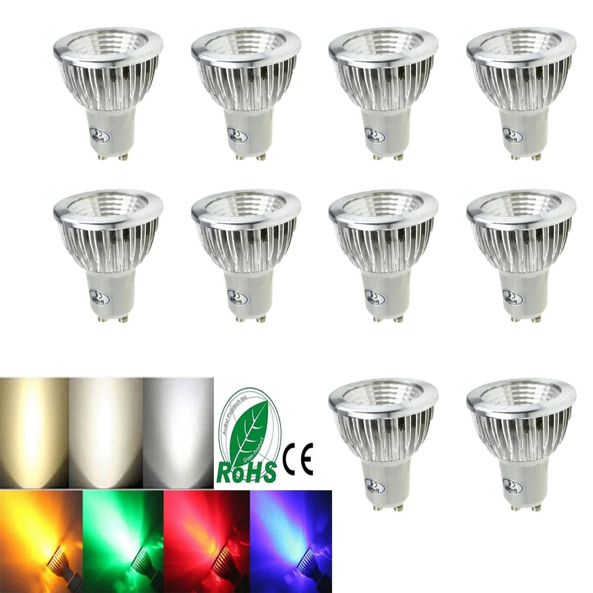 THEBSE Светодиодные лампы GU10 9-15 Вт Красный, 1PCS, 15 Вт