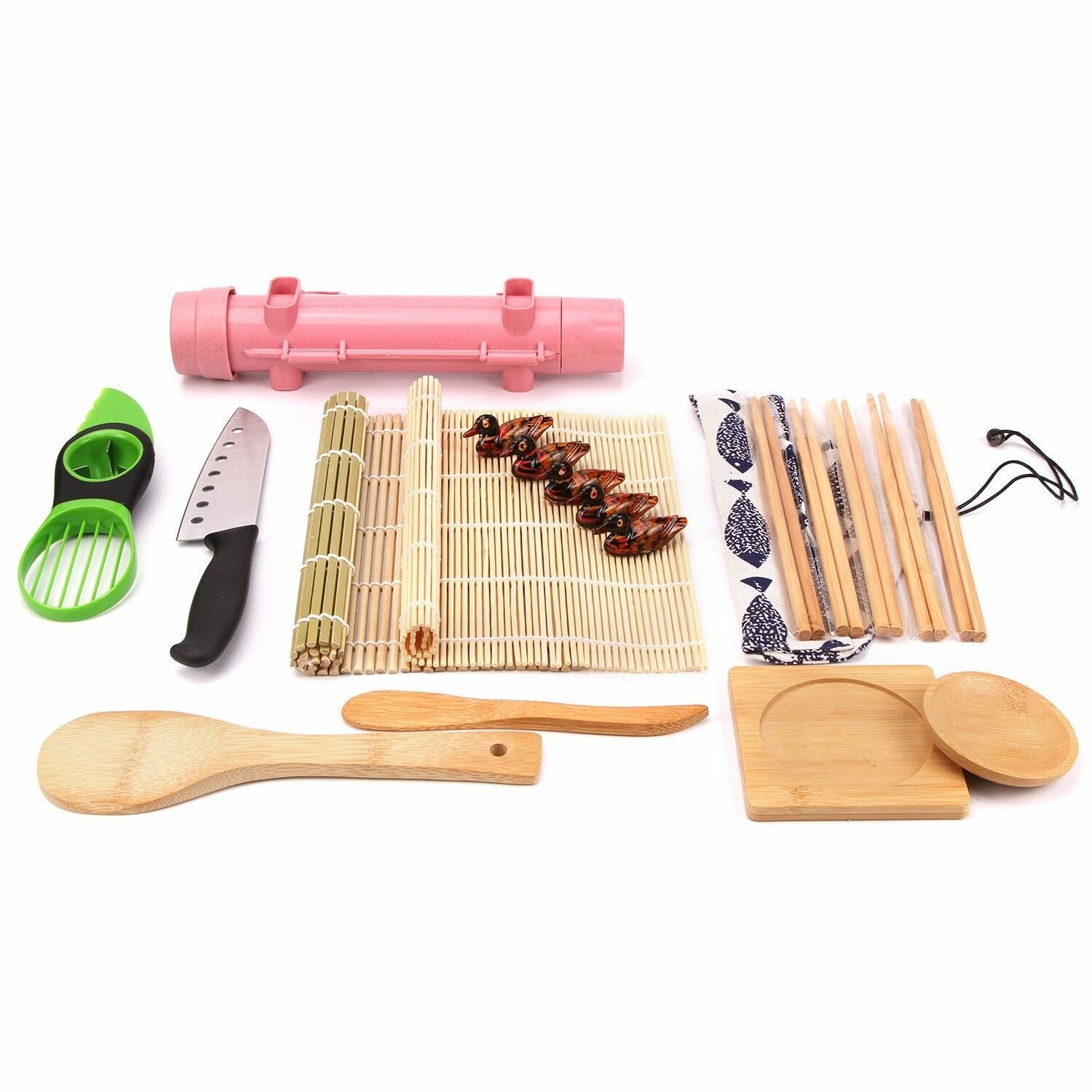 Набор форм для суши, полный набор инструментов для нарезки суши, домашний набор из 10 предметов, ролик для суши с ручным приводом