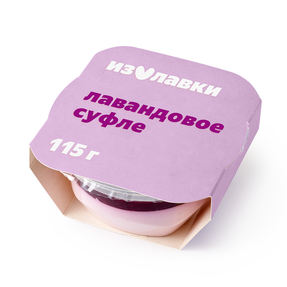 Суфле Чизкейк «Из Лавки» со вкусом лаванды и топпингом из черники и клубники