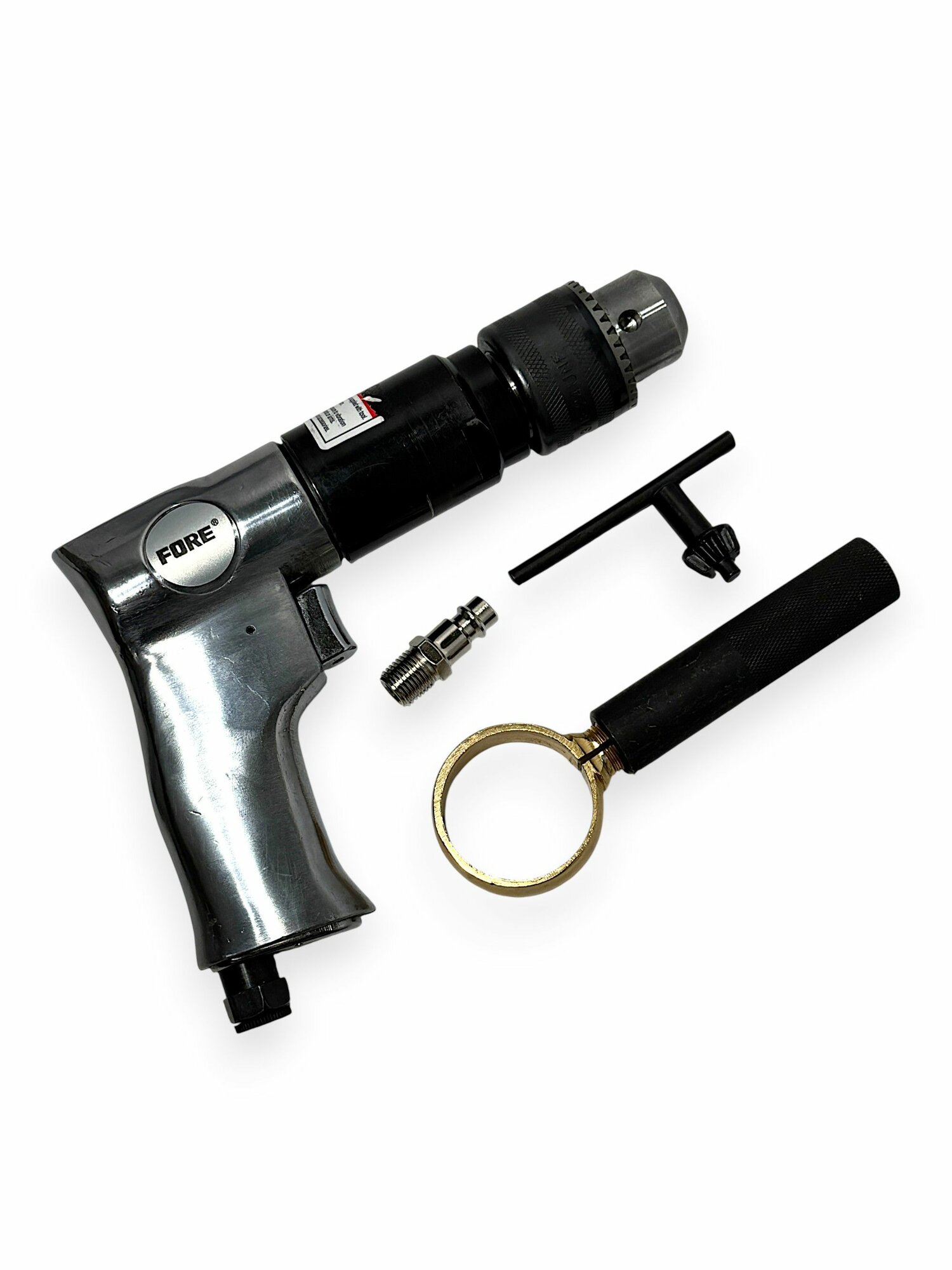 Пневмодрель пистолетная 1/2" с реверсом 700 об/мин, боковая ручка (RT-3805)