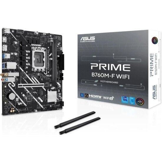 Материнская плата Asus PRIME B760M-F WIFI (LGA1700, mATX)